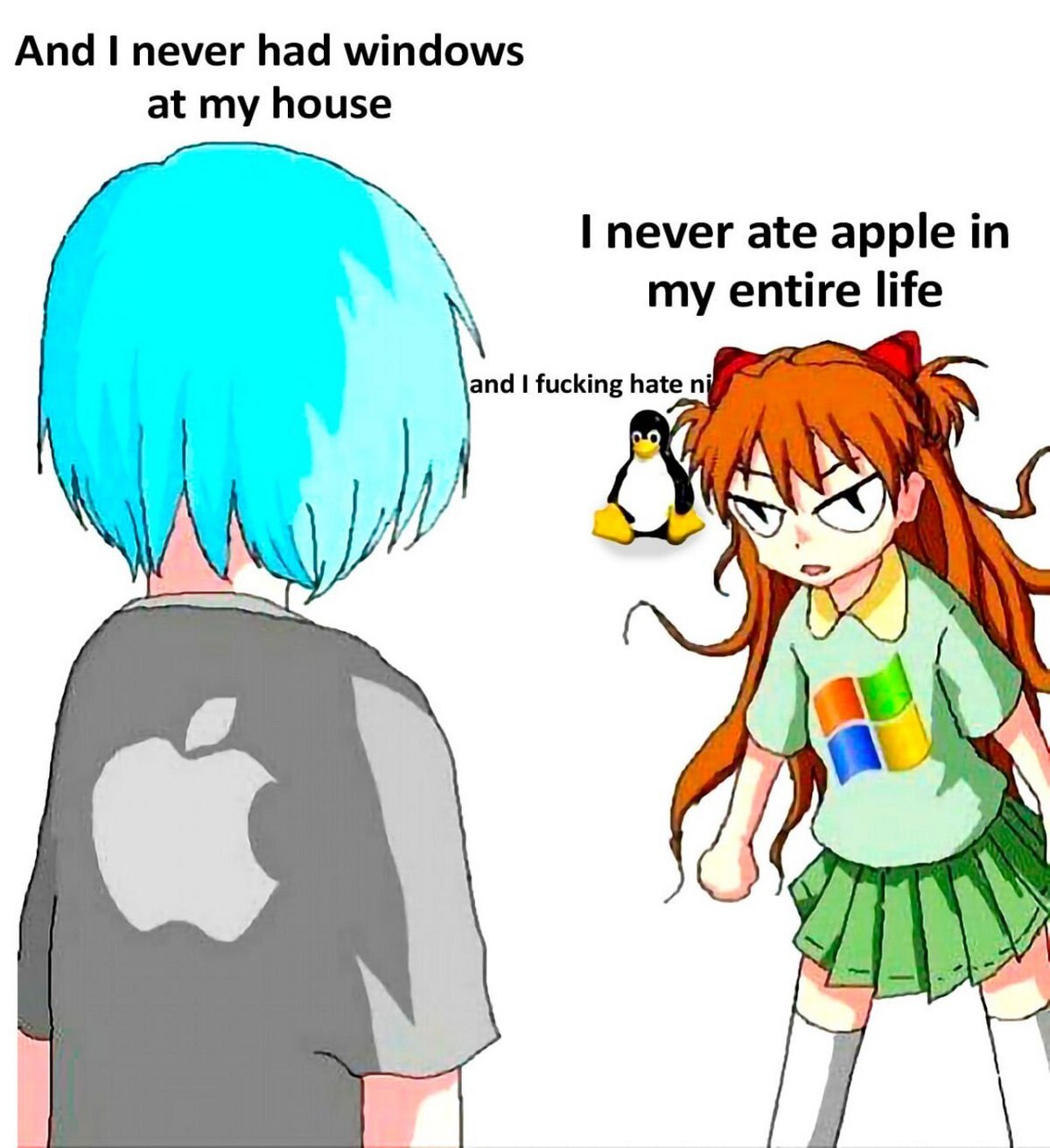 Apple vs Microsoft Character Argument Meme GagBase | AI-powered meme ...