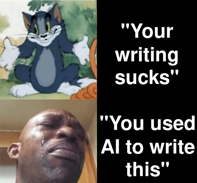 AI Writing Criticism Meme GagBase | AI-powered meme search engine and ...