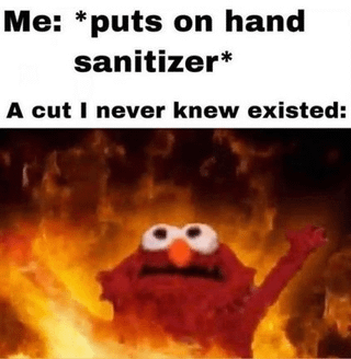 Elmo's Shocked Reaction to Hand Sanitizer GagBase | AI-powered meme ...