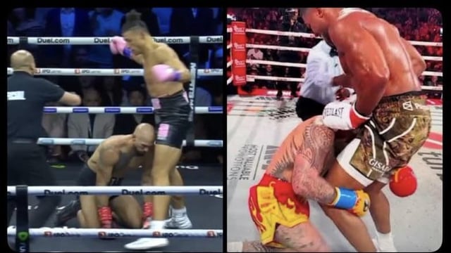 Two Boxing Fight Moments Comparison GagBase | AI-powered meme search ...