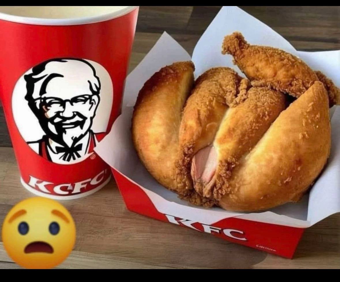 KFC Fried Chicken with Unusual Shape GagBase | AI-powered meme search ...