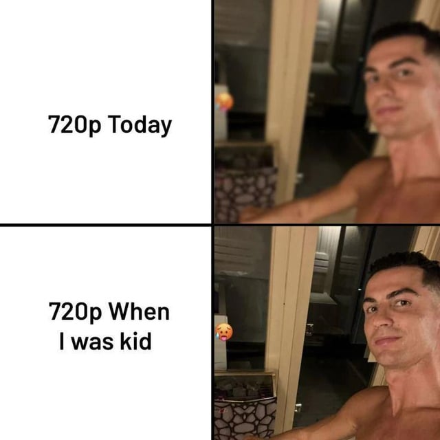 Pixels Inflation: 720p Then vs Now GagBase | AI-powered meme search ...