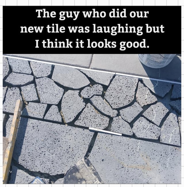 Tile Installer Laughed, But I Think It Looks Good GagBase | AI-powered ...