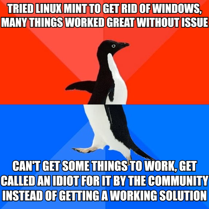 Linux Mint User's Frustration with Community Criticism GagBase | AI ...